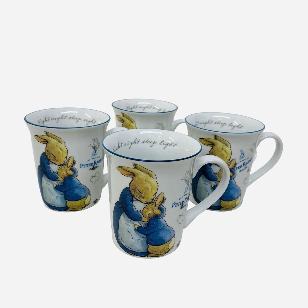 BEATRIX POTTER Peter Rabbit Classic Spring Easter Coffee Cup Mug Lot of ...
