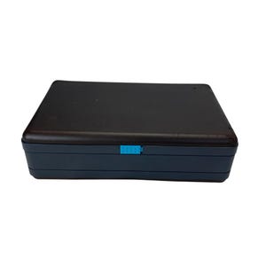 Laseline Black DVD/CD Storage Case With 40 Disc Capacity & Blue Latch ...