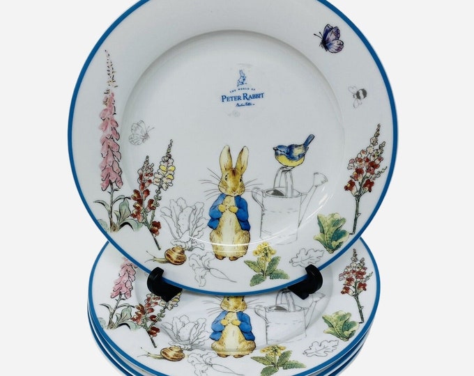 Beatrix Potter Peter Rabbit Easter 10.5" Dinner Plates Set of 4 - Etsy