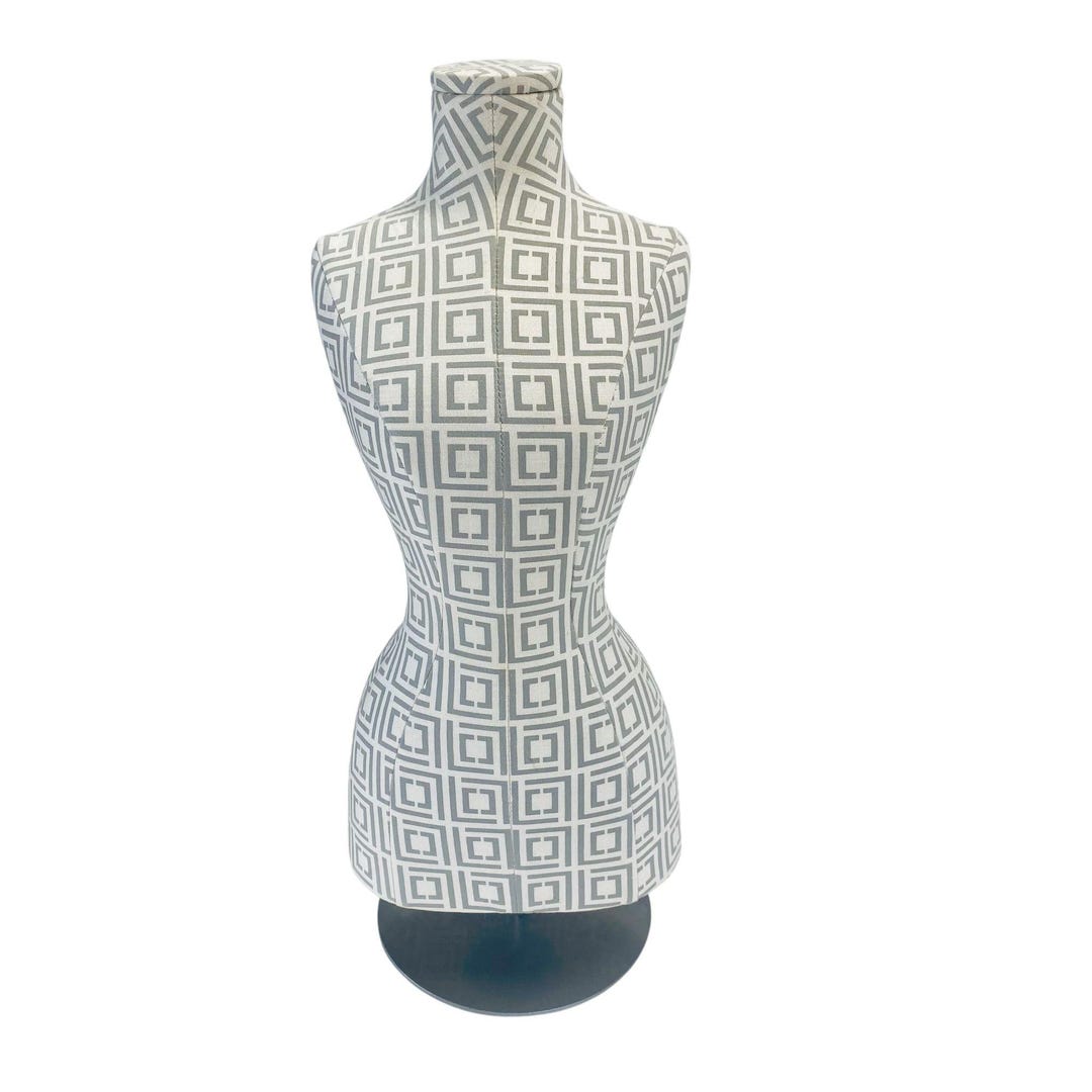 Decorative Female Torso Mannequin Form With Geometric Pattern - Etsy