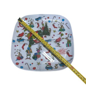 Dr Seuss the Grinch and Max 9 Piece Christmas Dinnerware Set Melamine ...