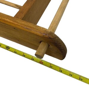 Wooden Wall Magazine Rack Shelf Spindles W/ Towel Toilet Paper Rod ...