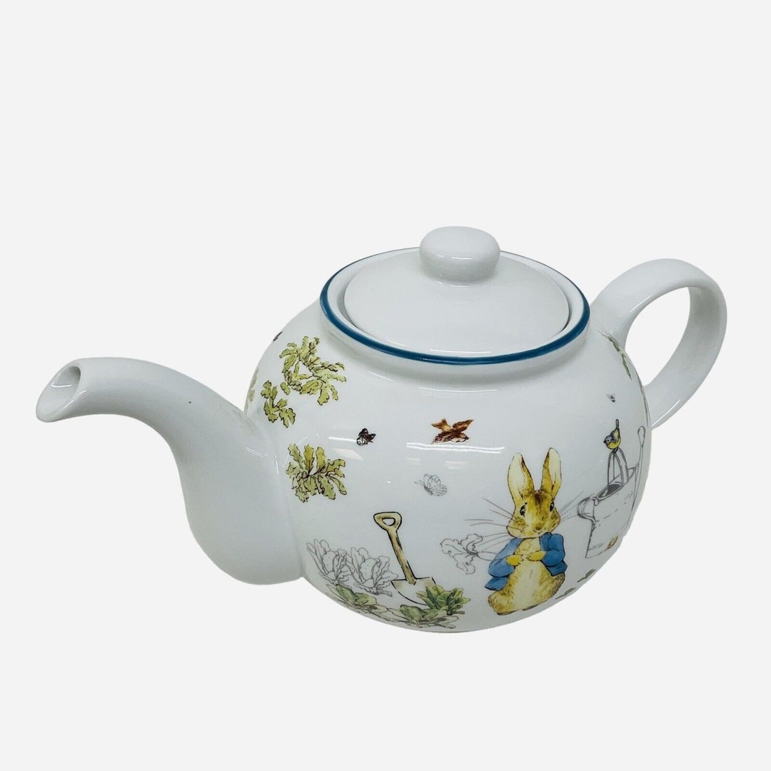 Beatrix Potter Peter Rabbit Spring Garden Easter Bunny 24 Ounce Teapot ...