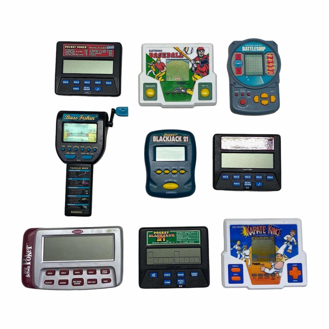 Radica Tiger Milton Bradley Electronic Handheld Game Casino Sport ...