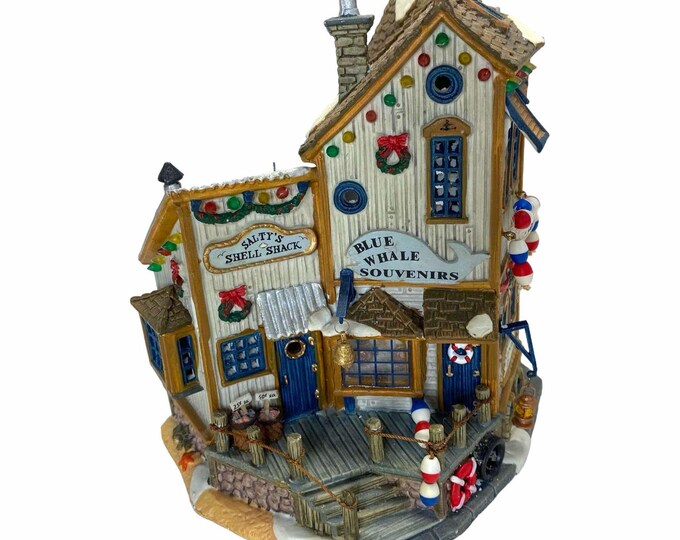 Lemax Salty's Shell Shack Lighted House Christmas Village Seaside ...