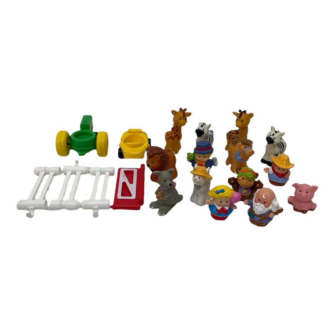 Mattel Fisher Price Little People Character Animals Car Fence Figures ...