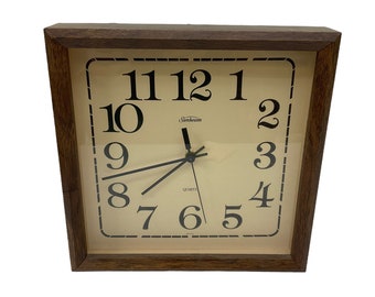 Square Quartz Wall Clock - Etsy