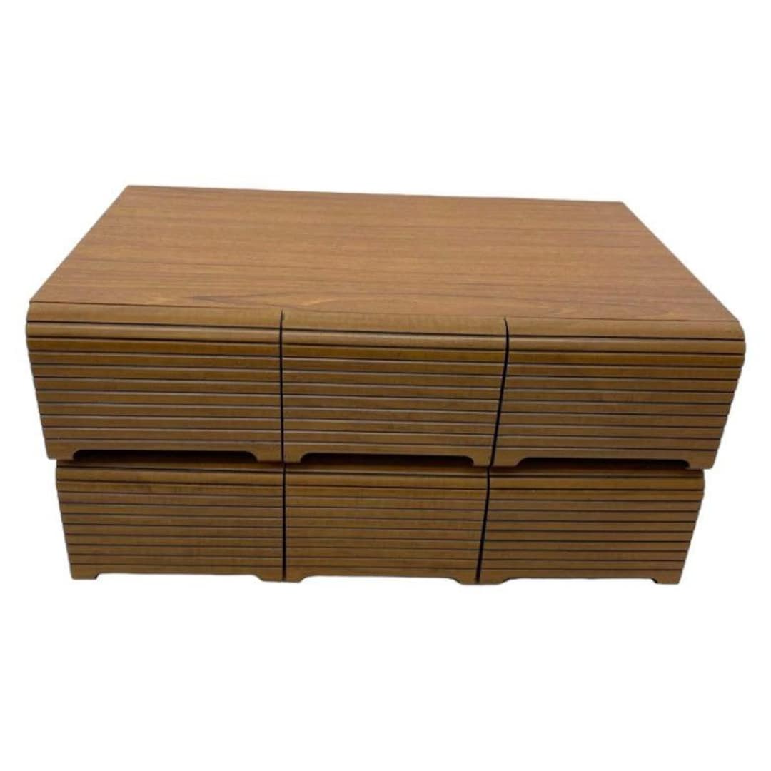 Woodgrain Cassette Tape Cabinet Holder Storage Case 6 Drawers - Etsy