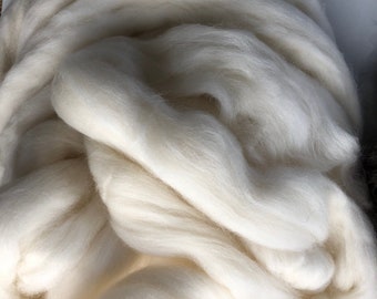 SHETLAND Humbug Undyed Wool Roving Combed Top Spinning or Felting Fiber ...