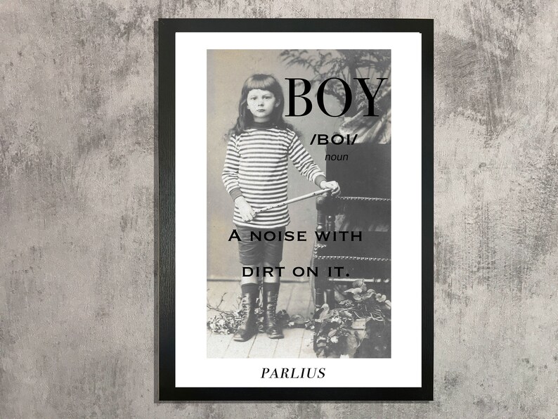 Boy Definition / Boy / Definition / Print Wall Art / Poster / Boy Quote ...