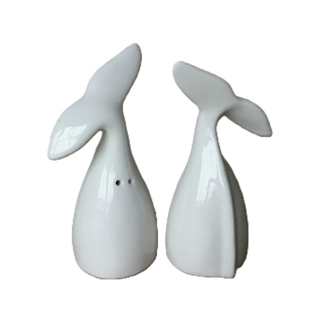 Salt and Pepper Shaker Whale Fin - Etsy UK