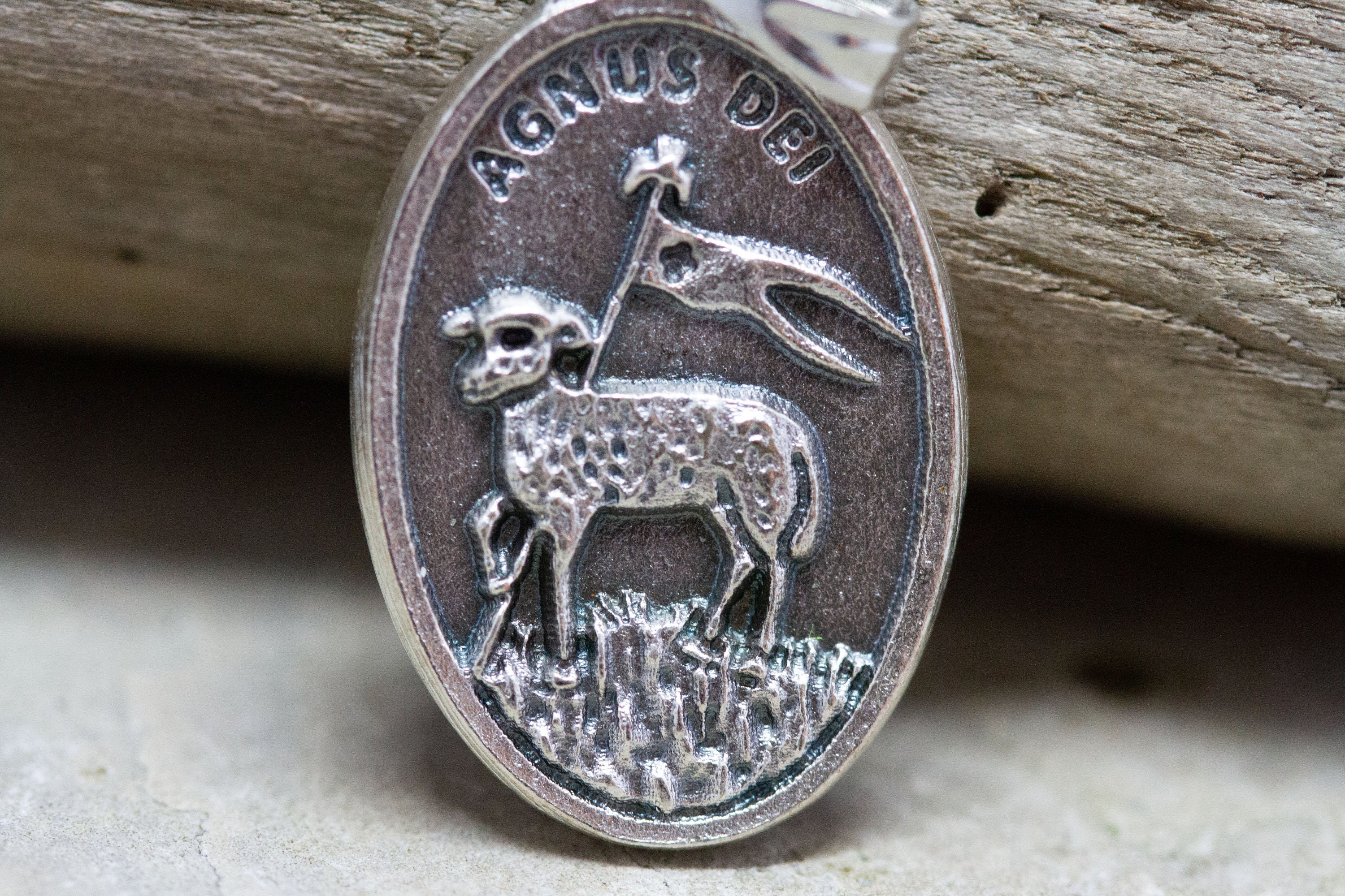 Agnus Dei Oval Medal - Etsy