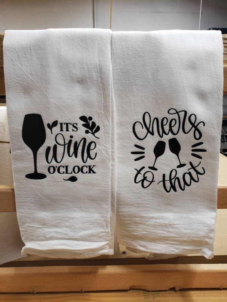 Drinking Alcohol Towels. Dish Towels . Kitchen Towels Flour | Etsy