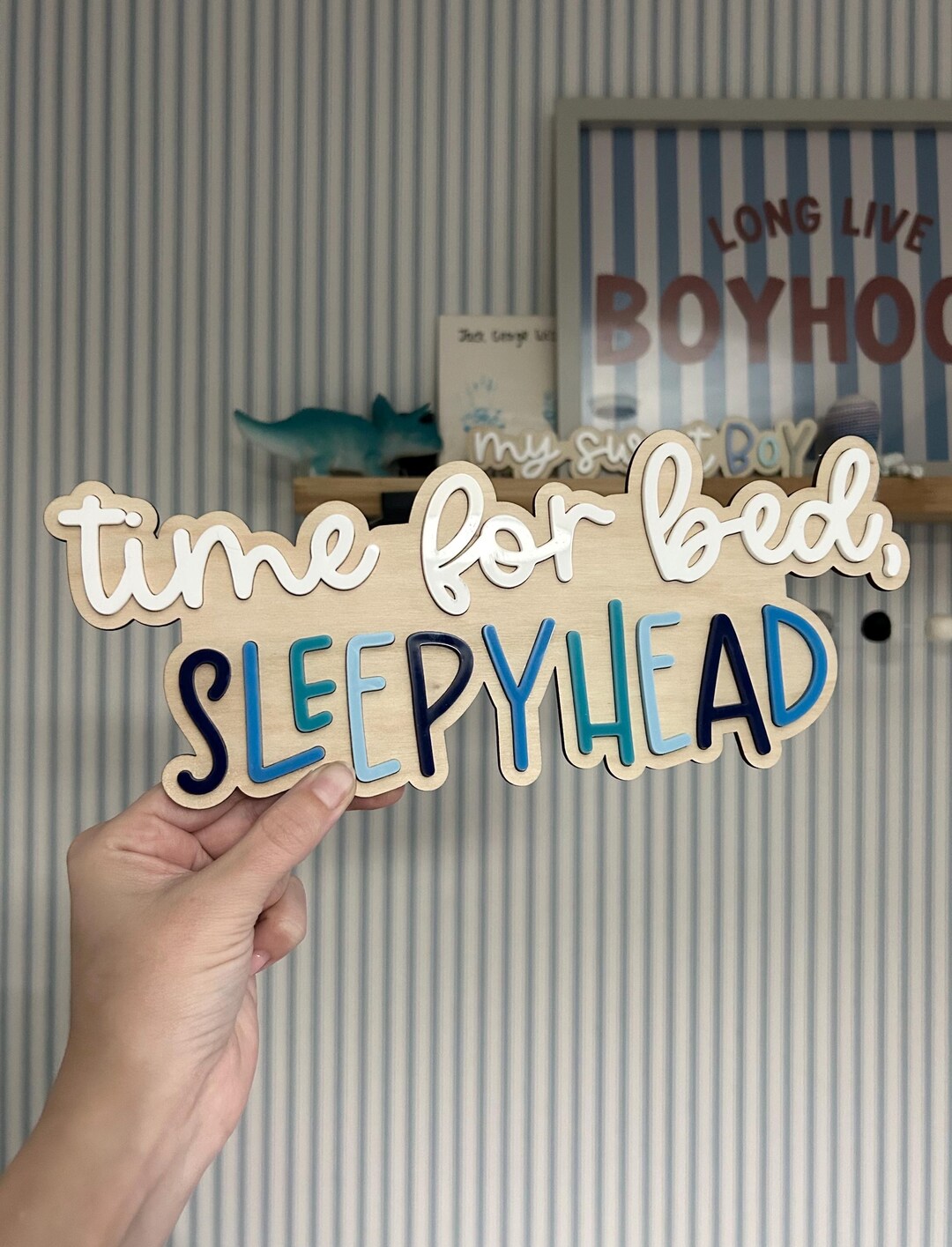 Wooden Bedtime Playroom Decor Sign - Children’s Bedroom Playroom Decor ...