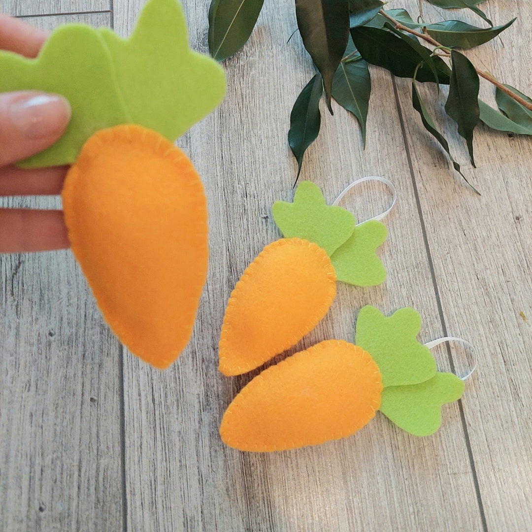 Felt Carrot Easter Ornament: Handmade Spring Decor - Etsy