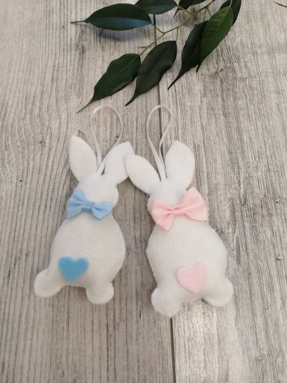 Set of 2 Felt Easter Decoration Easter Felt Ornaments Easter - Etsy