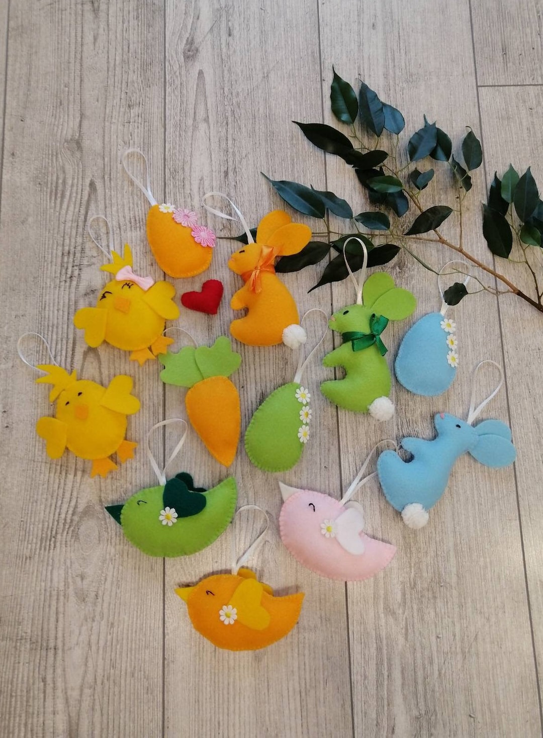 EASTER ORNAMENTS Easter Tree Decor Spring Decor Easter Hanging ...