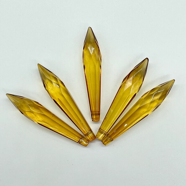 Amber Chandelier Prism - Etsy