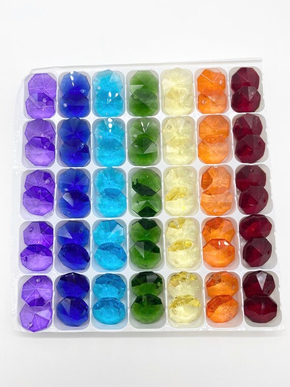Set of 70 14mm 1-HOLE Chandelier Crystal Octagons Beads - Etsy
