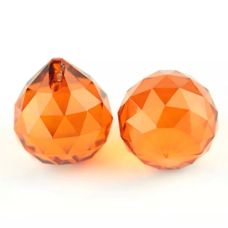 Faceted Crystal Ball - Etsy