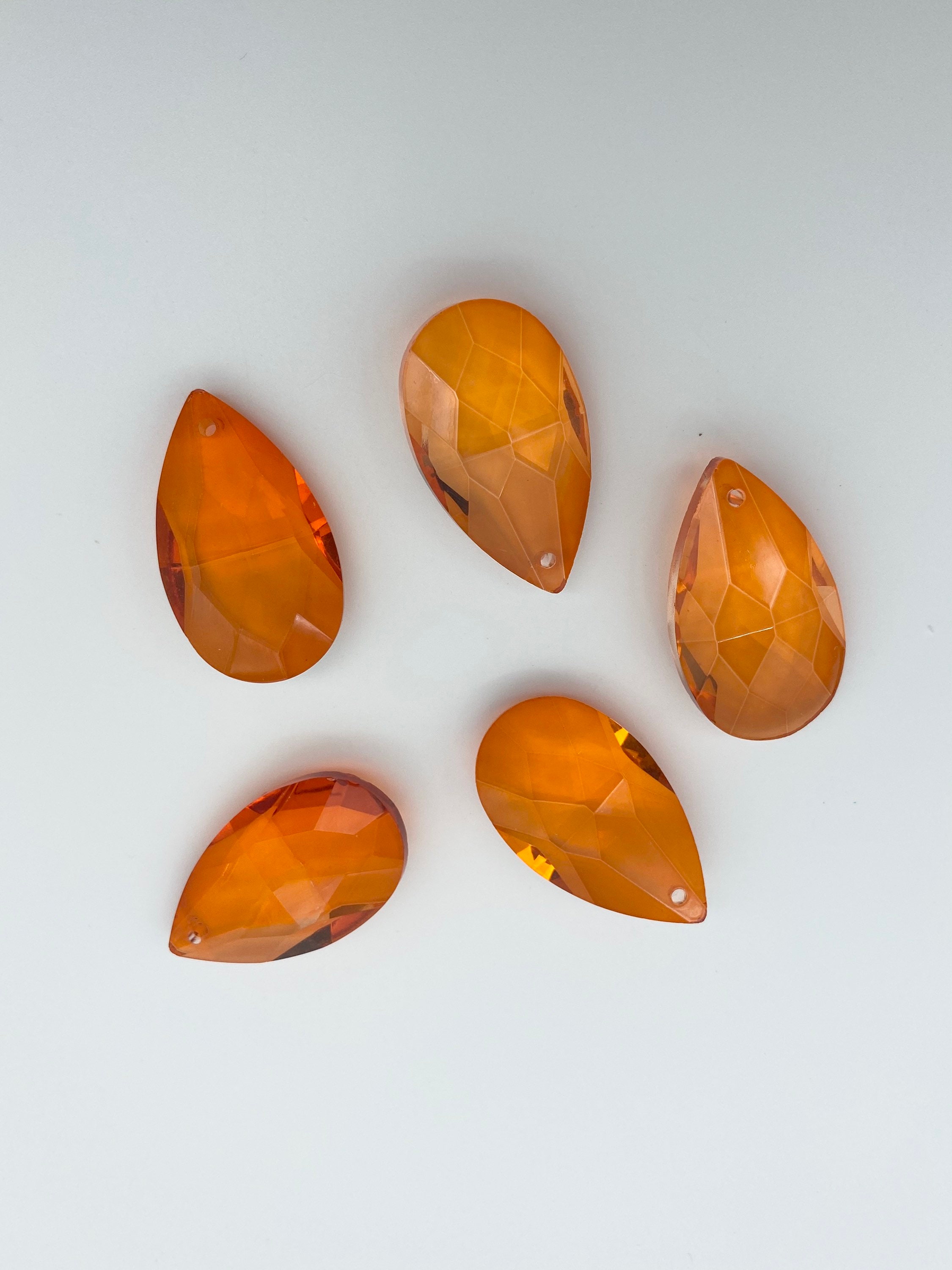 5-38mm Orange Icicles Craft Supplies & Tools Glass Art Lampworking ...