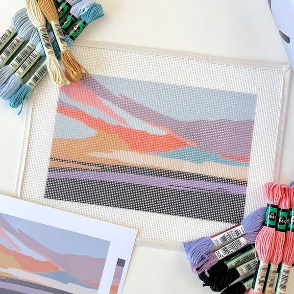 Beach Needlepoint - Etsy