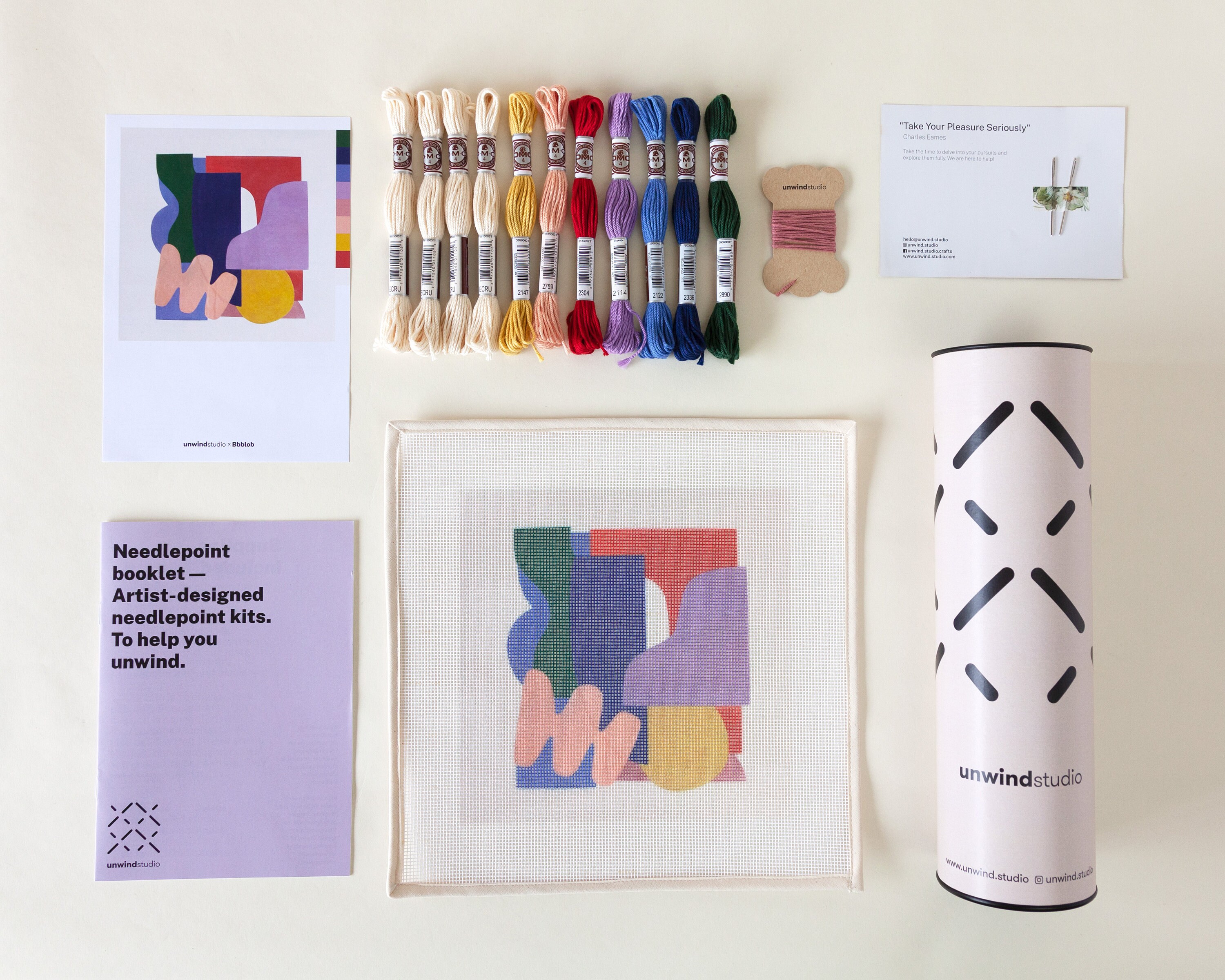 Modern Needlepoint Kit Formations Colorful Abstract Tapestry - Etsy