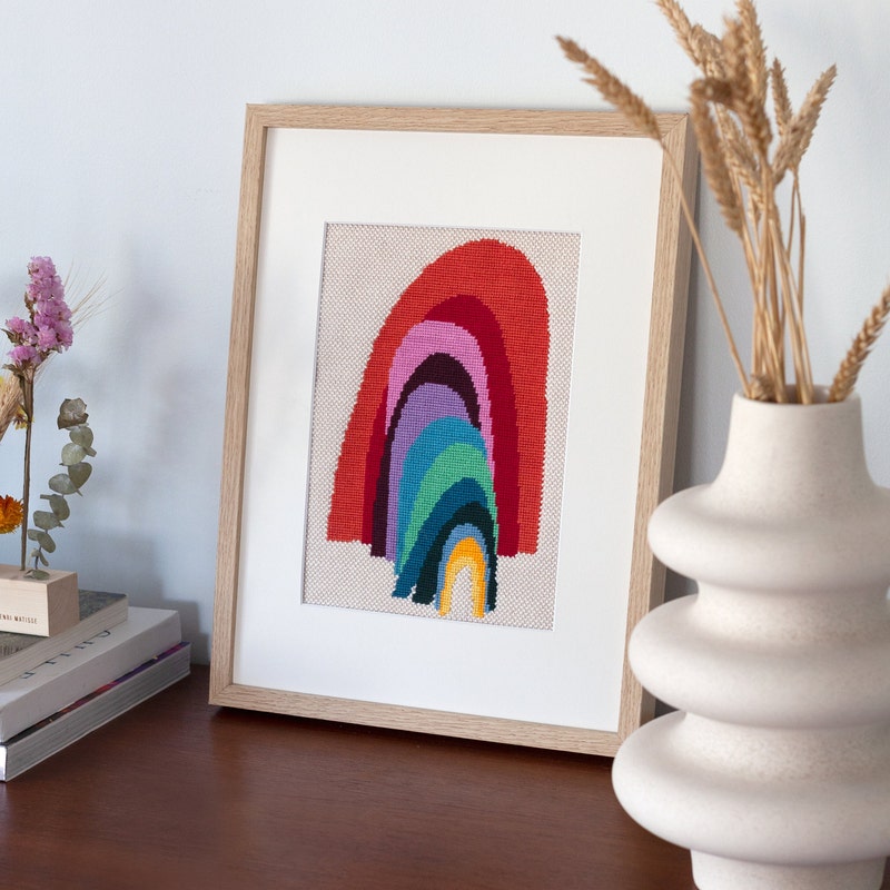 Rainbow Needlepoint - Etsy