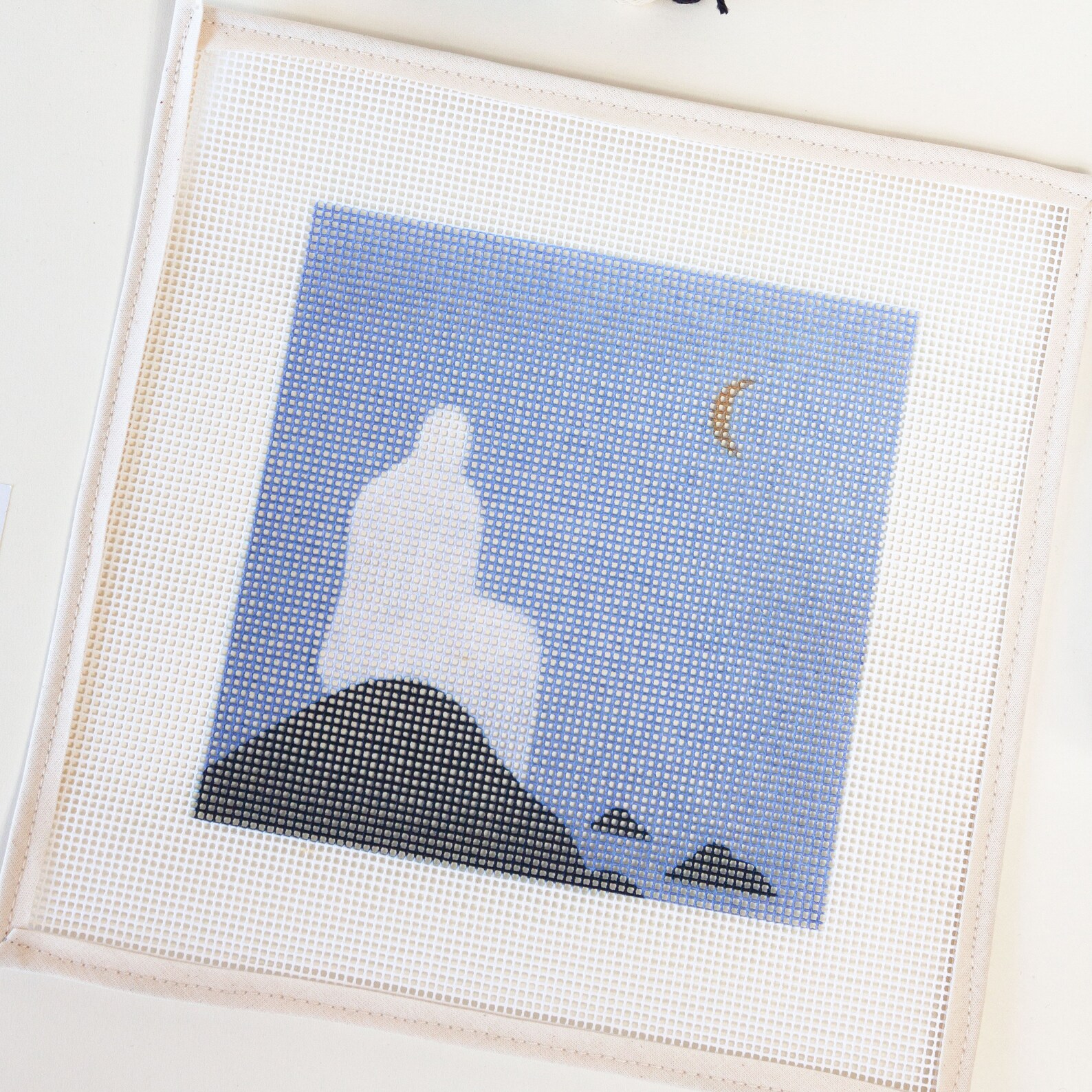 Modern Needlepoint Beginner Kit Waiting Minimal Tapestry Kit | Etsy