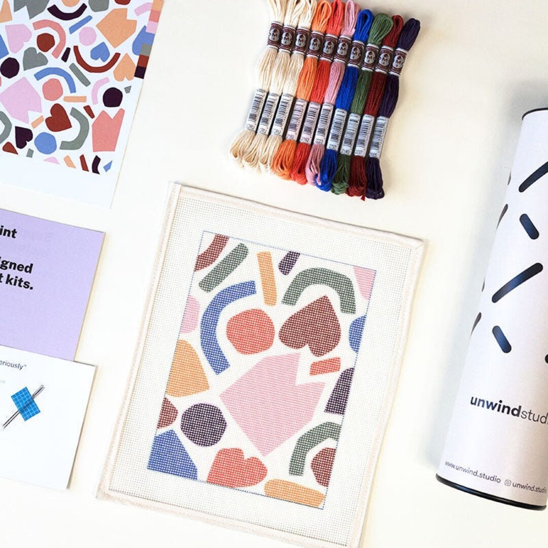 Beginner Needlepoint Kit House Party - Etsy