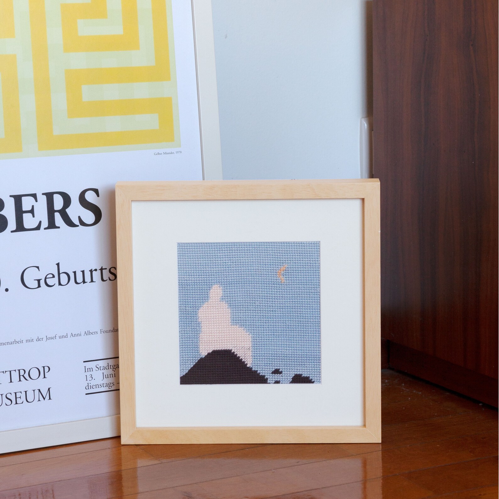 Modern Needlepoint Beginner Kit Waiting Minimal Tapestry Kit - Etsy