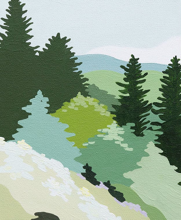 Modern Needlepoint Kit Mountain Spring - Etsy