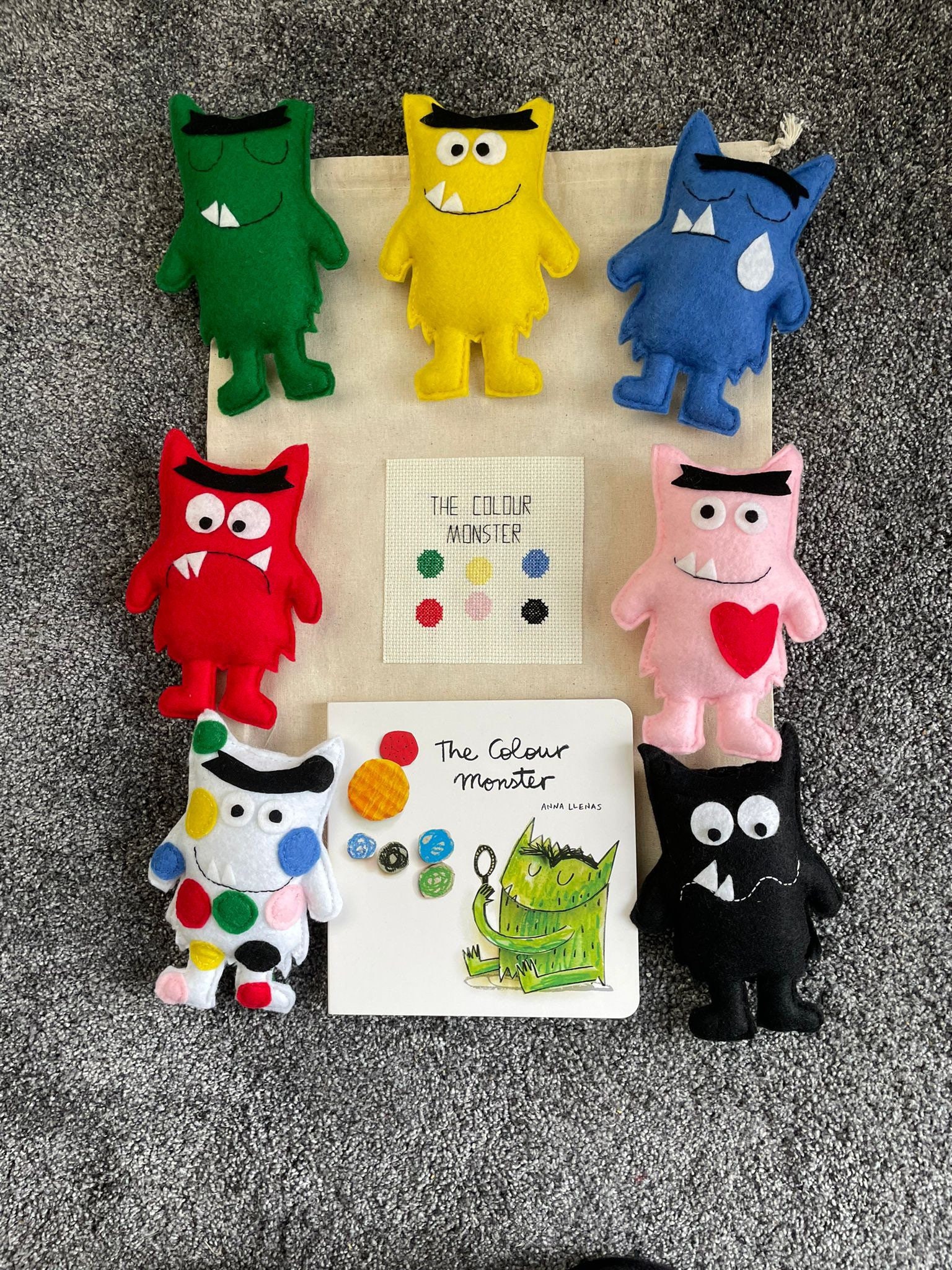 The Colour Monster Story Sack and Book - Etsy UK