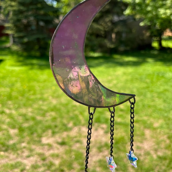 Stained Glass Moon - Etsy