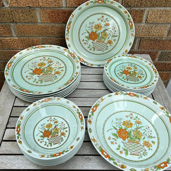 Floral Dinnerware Set - Etsy
