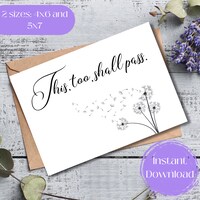 Printable Broken Heart Greeting Card, Thinking of You, Heartbreak ...