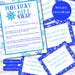 Christmas Gift Exchange Card Game Printable, Holiday Party Swap Game ...