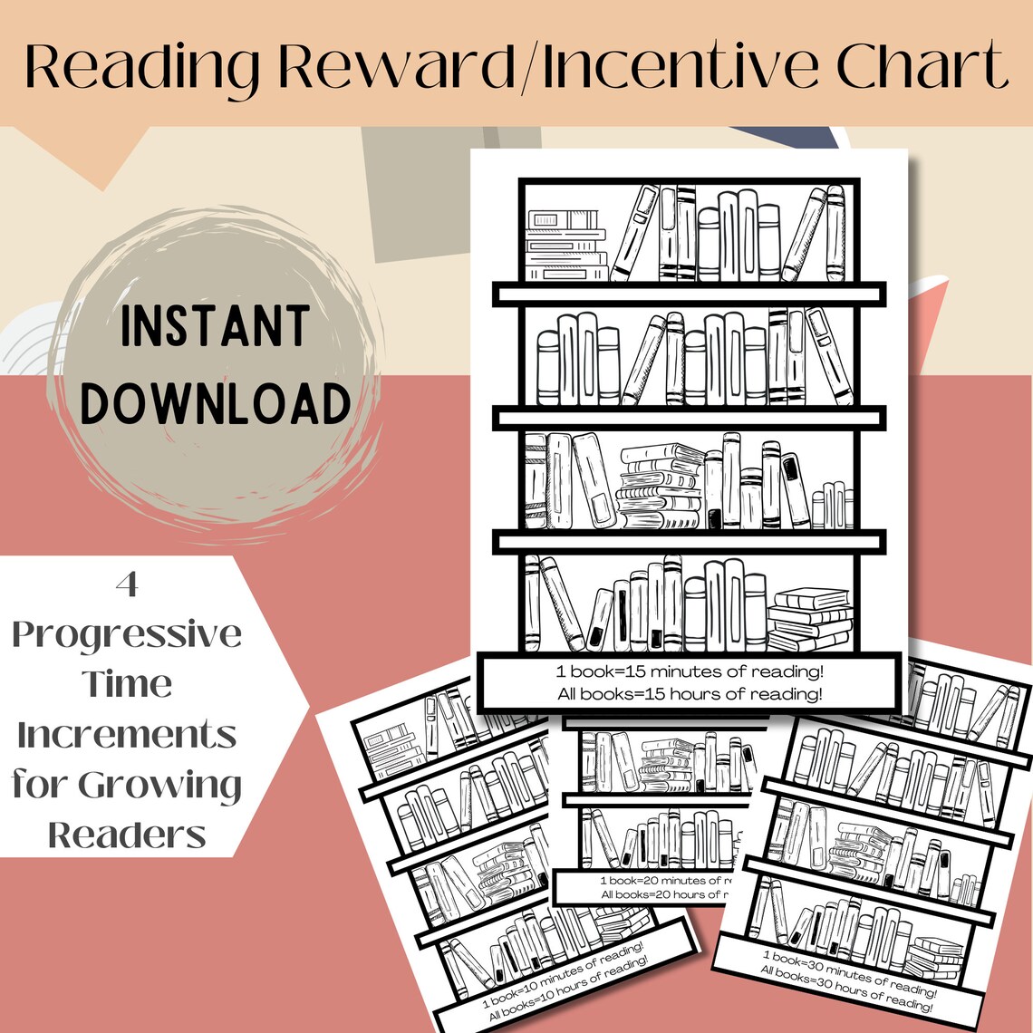 Printable Reading Growth and Motivation Bundle, Includes Reward ...