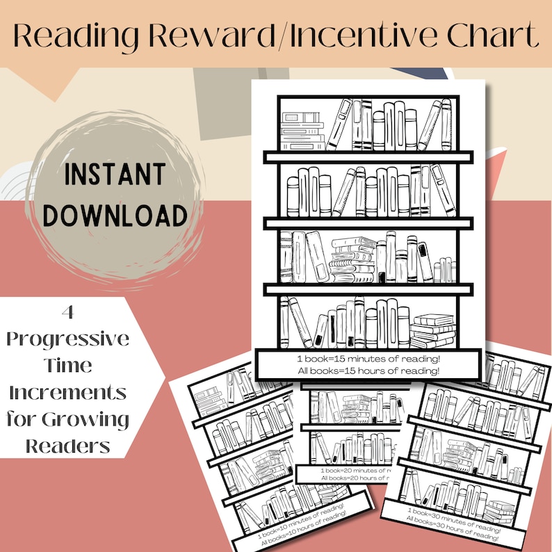 Printable Reading Growth and Motivation Bundle, Includes Reward ...
