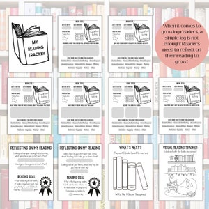 Printable Kids Reading Tracker, Kids Reading Journal, Kids Reading Log ...