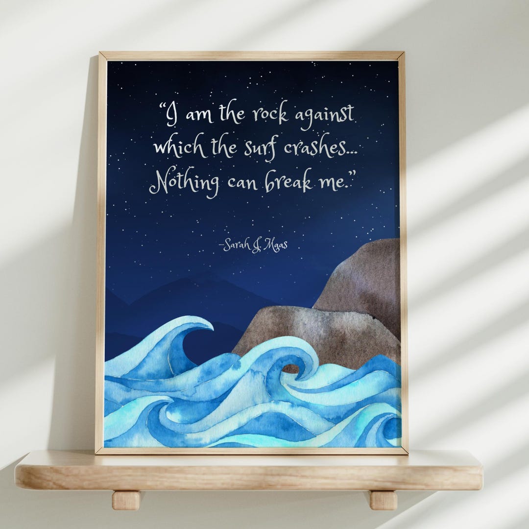 ACOTAR Wall Art, Sarah J. Maas Merch, A Court of Thorns and Roses, I Am ...