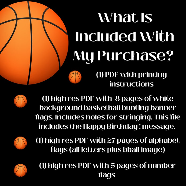 Printable Personalized Basketball Banner, All Letters and Numbers ...