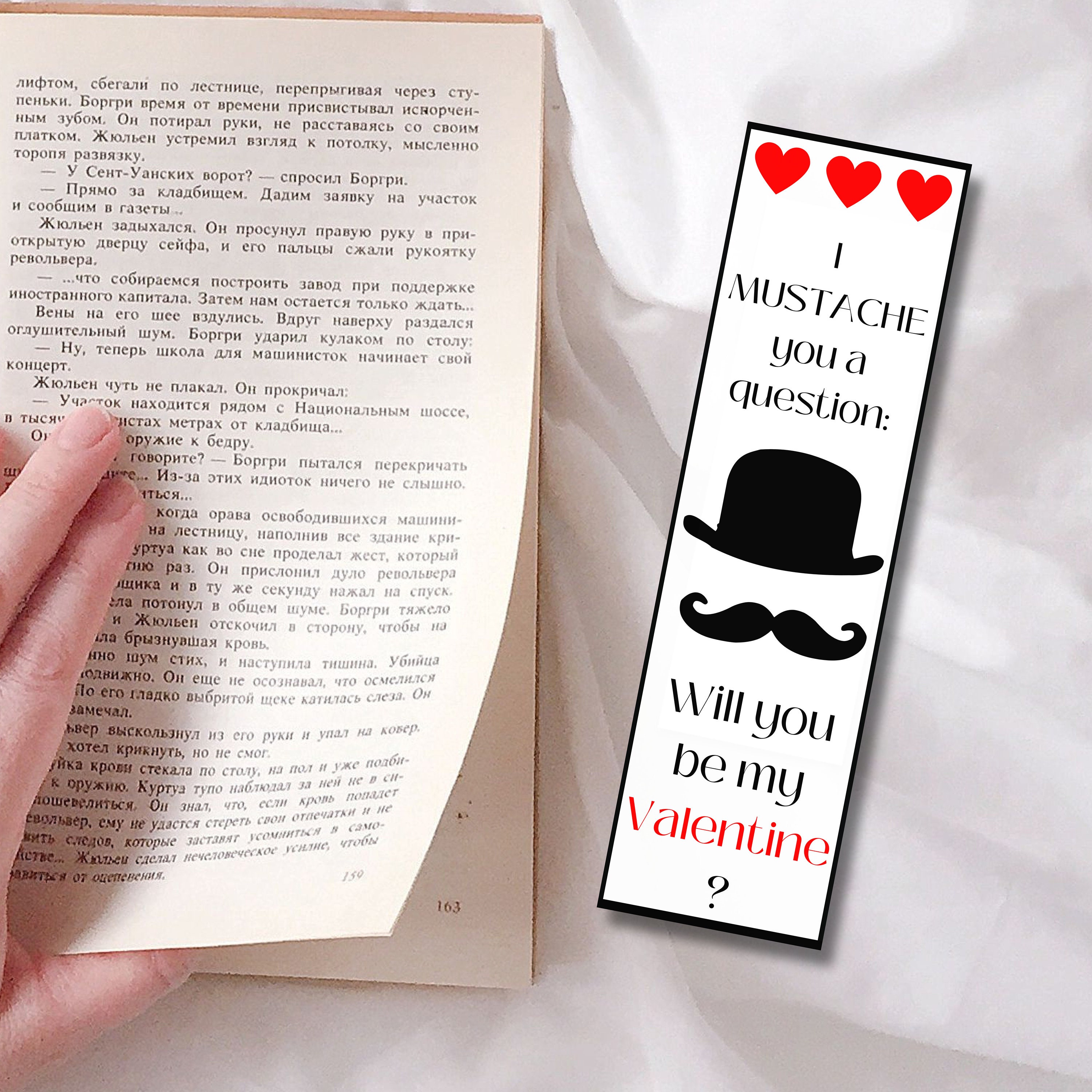 Printable Set of Valentine Bookmarks, Valentine Classroom Favors ...