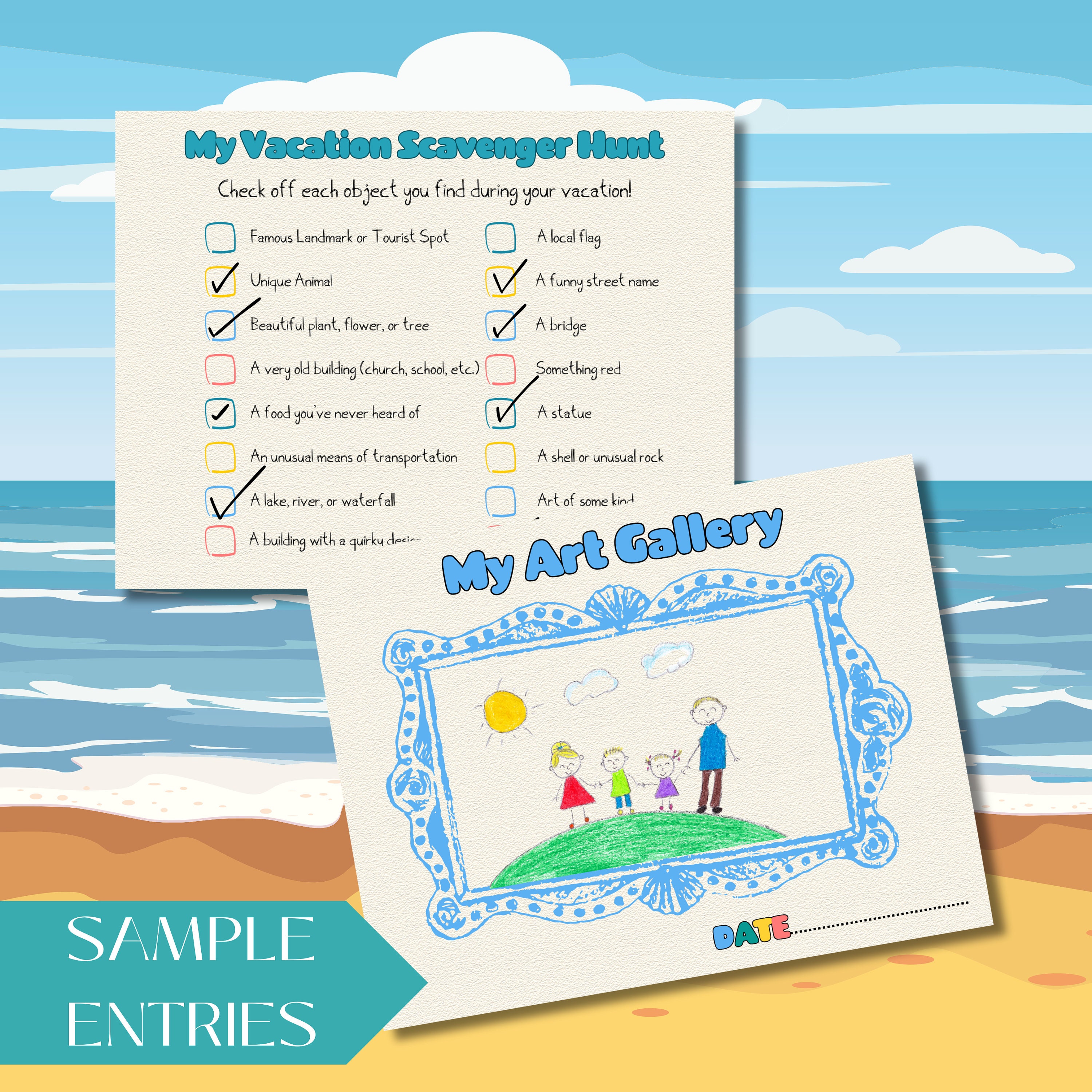 Printable Kids Travel Journal, Travel Diary, Travel Journal Printable ...