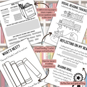 Printable Kids Reading Tracker, Kids Reading Journal, Kids Reading Log ...