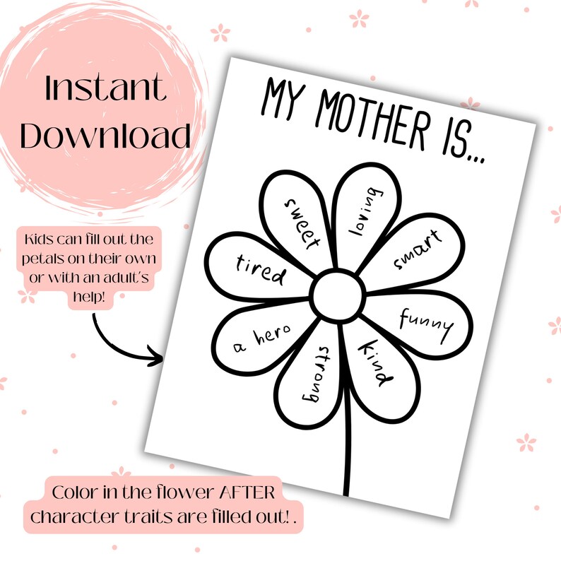 Mother's Day Activity Bundle, Gifts for Mom From Child, Mom's Birthday ...