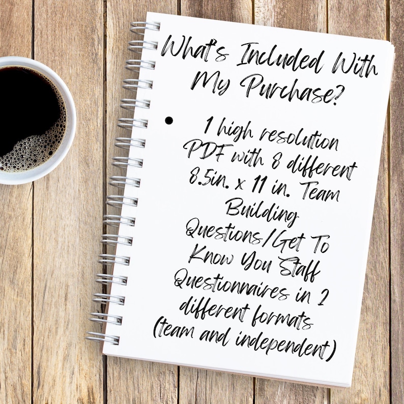 Team Building Get to Know Your Staff Questionnaire, Printable Ice ...