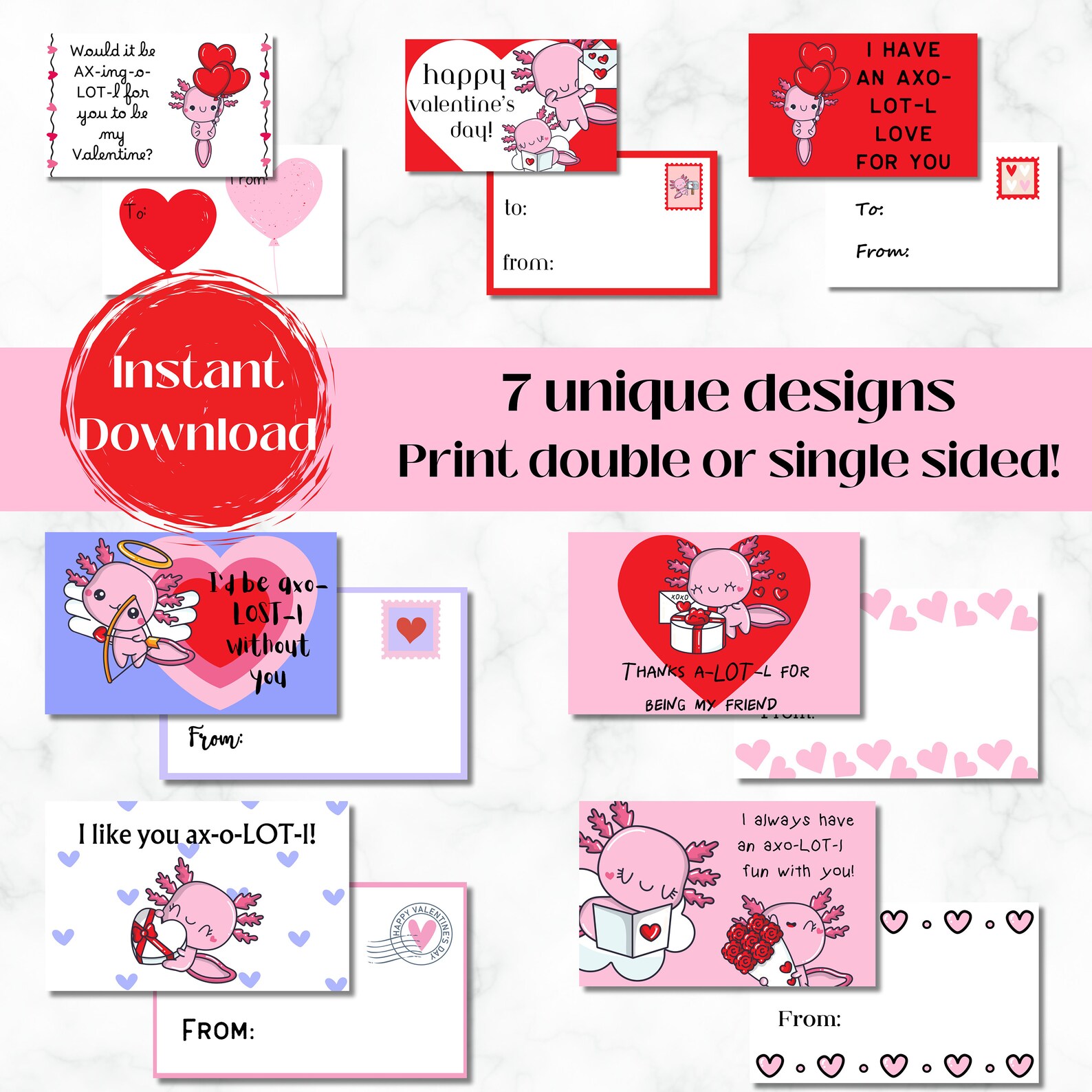 Printable Classroom Valentines, Valentines Cards for Kids Classroom ...