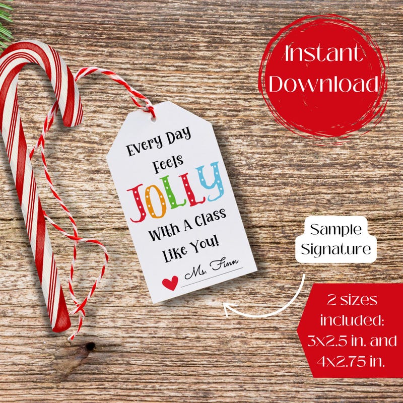 Teacher Christmas Tags - Etsy
