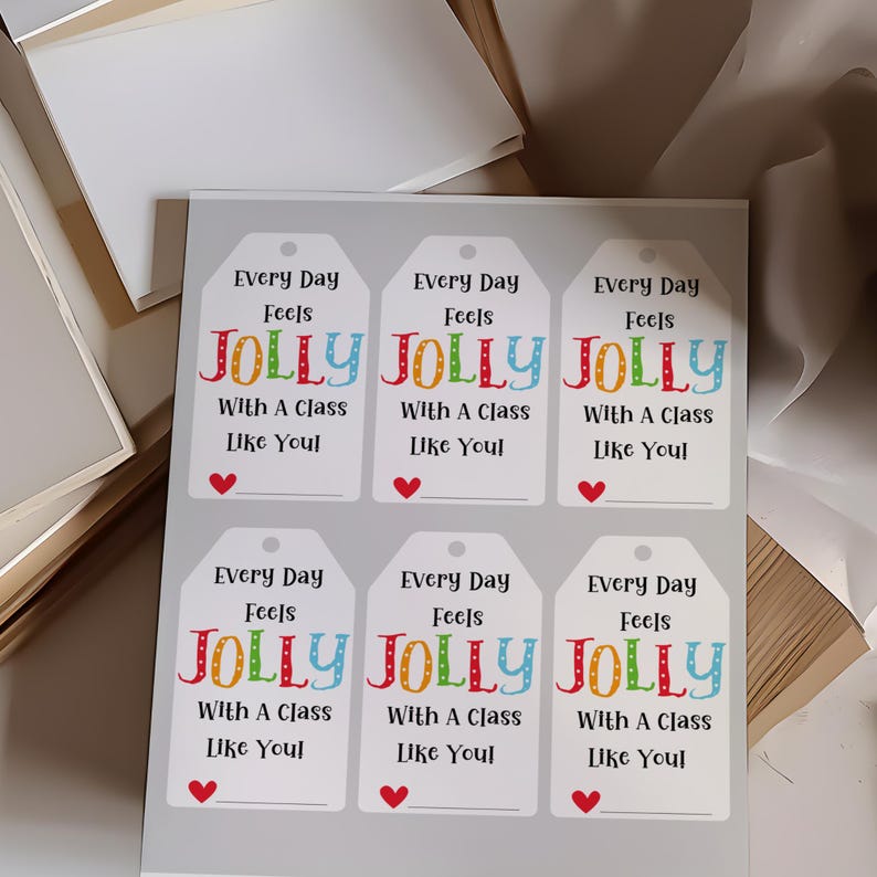 Holiday Gift Tag for Students, Printable Christmas Tag From Teacher in ...